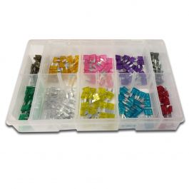 Panther Consumables 200 Piece Assorted Mini Blade Fuses - Workshop Pack