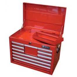 Britool 10 Drawer Tool Chest Top Box in Red BTBR10