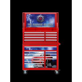 Britool Hallmark Limited Edition 19 Drawer 42" Tool Box Stack in Red ...