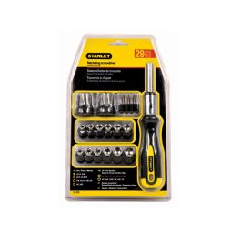 Stanley 29 Piece Ratcheting Screwdriver with Bit Set & Socket Set STA054925