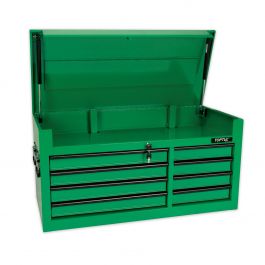 Toptul Heavy Duty 8 Drawer Top Box Tool Chest Work Station in Green ...